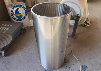 China Polished Surface Stainless Steel 316L Johnson Wire Wrap Screen With Support Rod 2*3mm for sale