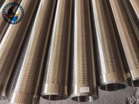 China Oil Well AISI 316L Oil Sand Control Wire Wrapped Screen Pipe With 0.3mm Slot Size for sale