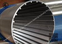 China Stainless Steel Fully Welded Continuous Slot Wedge Wire Screen Filter for sale