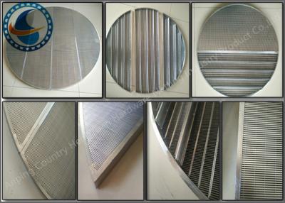 China 25-1200mm Diameter Welded Wedge Wire Screen Panels For Petrochemical for sale