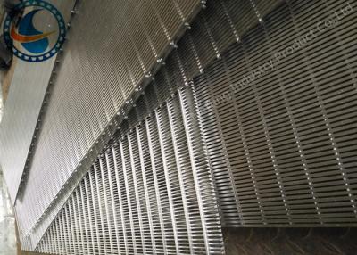 China Heavy Duty Welded Wedge Wire Screen Panel For Liquid / Soild Filtration for sale