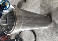 China Large Open Area Wedge Wire Screen Pipe , Anti Wear Coutinuous Slot Screen for sale