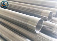 China Full Welded Johnson Screen Pipe , Round Rod Based Vee Wire Screen for sale