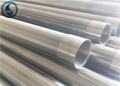 China Full Welded Johnson Screen Pipe , Round Rod Based Vee Wire Screen for sale