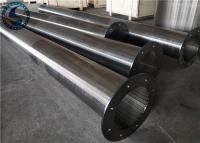 China Stainless Steel Heat Resistant Wire Wrapped Screen With Low Carbon Flange End for sale