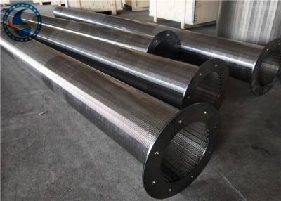 China Stainless Steel Heat Resistant Wire Wrapped Screen With Low Carbon Flange End for sale