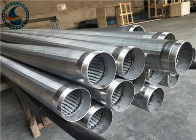 China Anti Cohesive SS Wedge Wire Screen Pipe / Vee Wire Wrapped Screen for sale