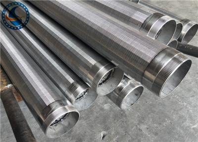 China Continuous Slot Opening V Wire Screen For Quarry Screening / Mine Sifting for sale