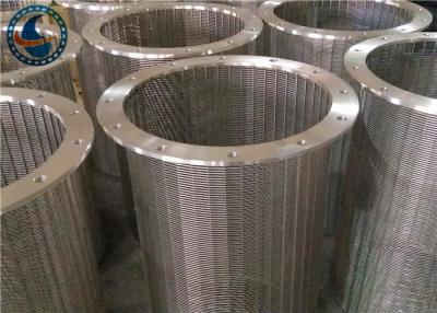 China Stainless Steel Vee Profile Wire Screen / Vee Wire Wrapped Screen Tube for sale