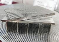 China Stainless Steel Johnson 1.3mm Slot Wedge Wire Screen Panels for sale