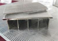 China Stainless Steel Johnson 1.3mm Slot Wedge Wire Screen Panels for sale
