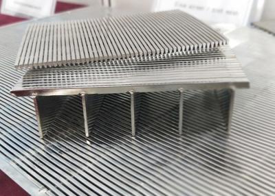 China Stainless Steel Johnson 1.3mm Slot Wedge Wire Screen Panels for sale