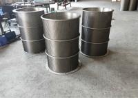 China Inner Diameter 1250mm Wire Mesh Drum Full Welded For Waste Water for sale