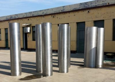 China 100 μm Rewind Industrial Wedge Wire Screen , From Inside To Outside Filter Type for sale