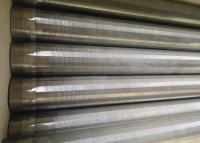 China Slotted Flange Wedge Wire Screen Pipe for sale