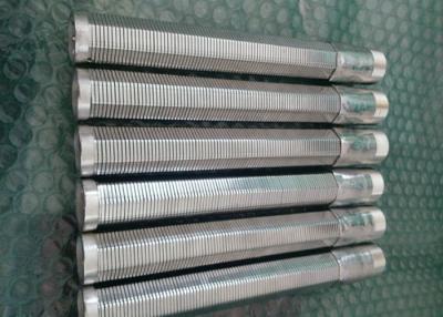 China Large Open Area Wedge Wire Screen Pipe , Anti Wear Coutinuous Slot Screen for sale