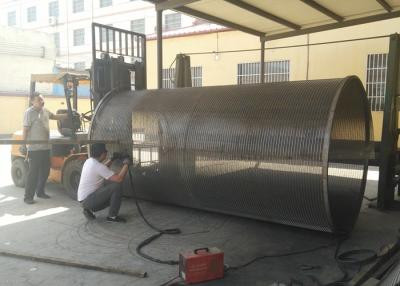 China Stainless Steel 316L Rotary Screen Drum Wire Strainer Basket 520 Mm Diameter for sale