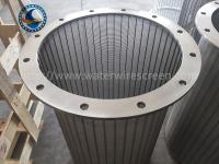 China Wedge Wire 650mm Dia Rotary Drum Screen With Flange for sale