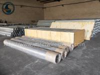 China 273mm Non Magnetic Stainless Steel Vee Shaped Continuous Slot Water Wire Screen for sale