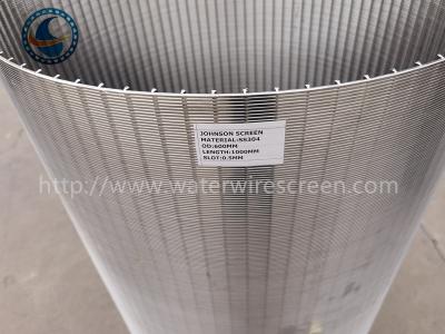 China Johnson Wire Wrapped Continuous Slot Screen With 0.5mm Gap for sale
