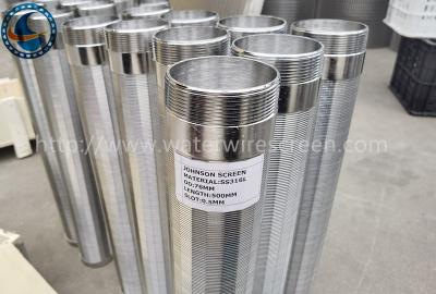 China SS316L OD 76mm Johnson Continuous Slot Well Screen for sale