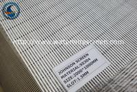 China Johnson Vee Wire Flat 0.025mm Continuous Slot Screen for sale