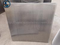 China Johnson Vee Wire Flat 0.025mm Continuous Slot Screen for sale