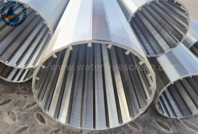 China AISI 304 Inverted Wire Wrapped Screen With 100um Slot for sale