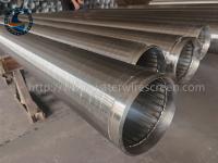 China Stainless Steel Od168mm Wedge Wire Screen Pipe With 1.0mm Slot for sale