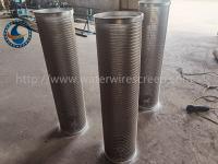 China Stainless Steel 304 Johnson 0.5mm Slot Reverse Wedge Wire Screen for sale