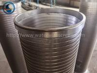 China Stainless Steel 304 Johnson 0.5mm Slot Reverse Wedge Wire Screen for sale