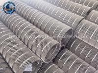 China Sus304 Profile 80mm OD V Wire Screen Filter Screw Press Baskets for sale