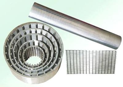 China Anti Corrosion Full Welding Johnson 0.02mm Slot Water Wire Screen For Oil Industry for sale