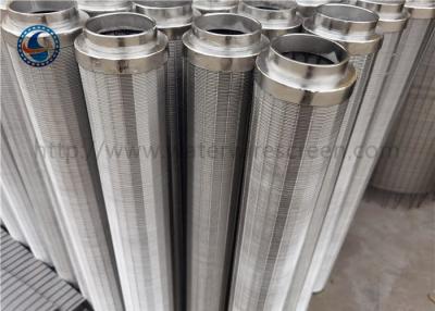 China Precision Fine Water Filter Johnson Wedge Wire Screen Pipe 100 Micron for sale