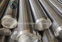 China 304 Stainless Steel Threaded Coupling 114mm Wedge Wire Screen Pipe All Welded for sale