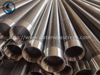China 304 Stainless Steel Threaded Coupling 114mm Wedge Wire Screen Pipe All Welded for sale