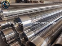 China Grade 304 Stainless Steel V Shaped 219mm Wedge Wire Screen Pipe All Welded for sale