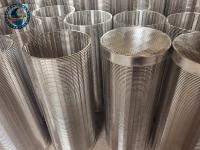 China 316l Stainless Steel Vee Wire Hydrogenation Wedge Wire Filter Screen for sale