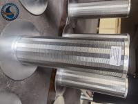 China Ss304 Support Bar Sieve Drum 0.1mm Slot Wedge Wire Screen Pipe for sale