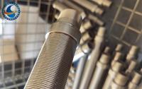 China 316l 38mm Diameter Wound Stainless Steel Wedge Wire Screen With Dn25 Male Threaded for sale