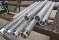 China 316l 38mm Diameter Wound Stainless Steel Wedge Wire Screen With Dn25 Male Threaded for sale