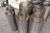 China 201 Stainless Steel Profile Reusable 25u Reverse Wedge Wire Screen Filter Element for sale