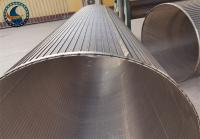 China 304 Ss Slotted Wedge Wire Screen Pipe For Mineral Aggregate Processing for sale