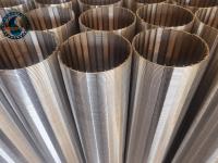China 2507 Duplex Steel V Wire Screen Filter Cylinder With 0.13±0.02mm Slot for sale