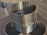 China 300um Slot Wedge Wire Screen Pipe Stainless Steel 304 Drum Shaped for sale