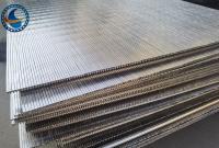 China 500um Aisi 304 Slot Wedge Wire Screen Panels For Filtration for sale