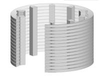 China Stainless Steel Vee Dia 89mm Wedge Wire Screen Pipe for sale