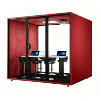 China 2-6 Person Office Meeting Booth Private Negotiation Soundproof Meeting Pod for sale