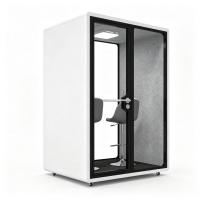 China Office Buiding 2 Person Meeting Pod Soundproof Office Phone Booth for sale