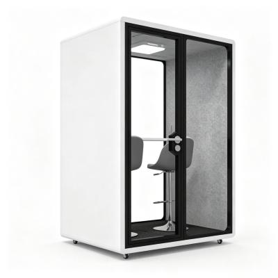 China Office Buiding 2 Person Meeting Pod Soundproof Office Phone Booth for sale
